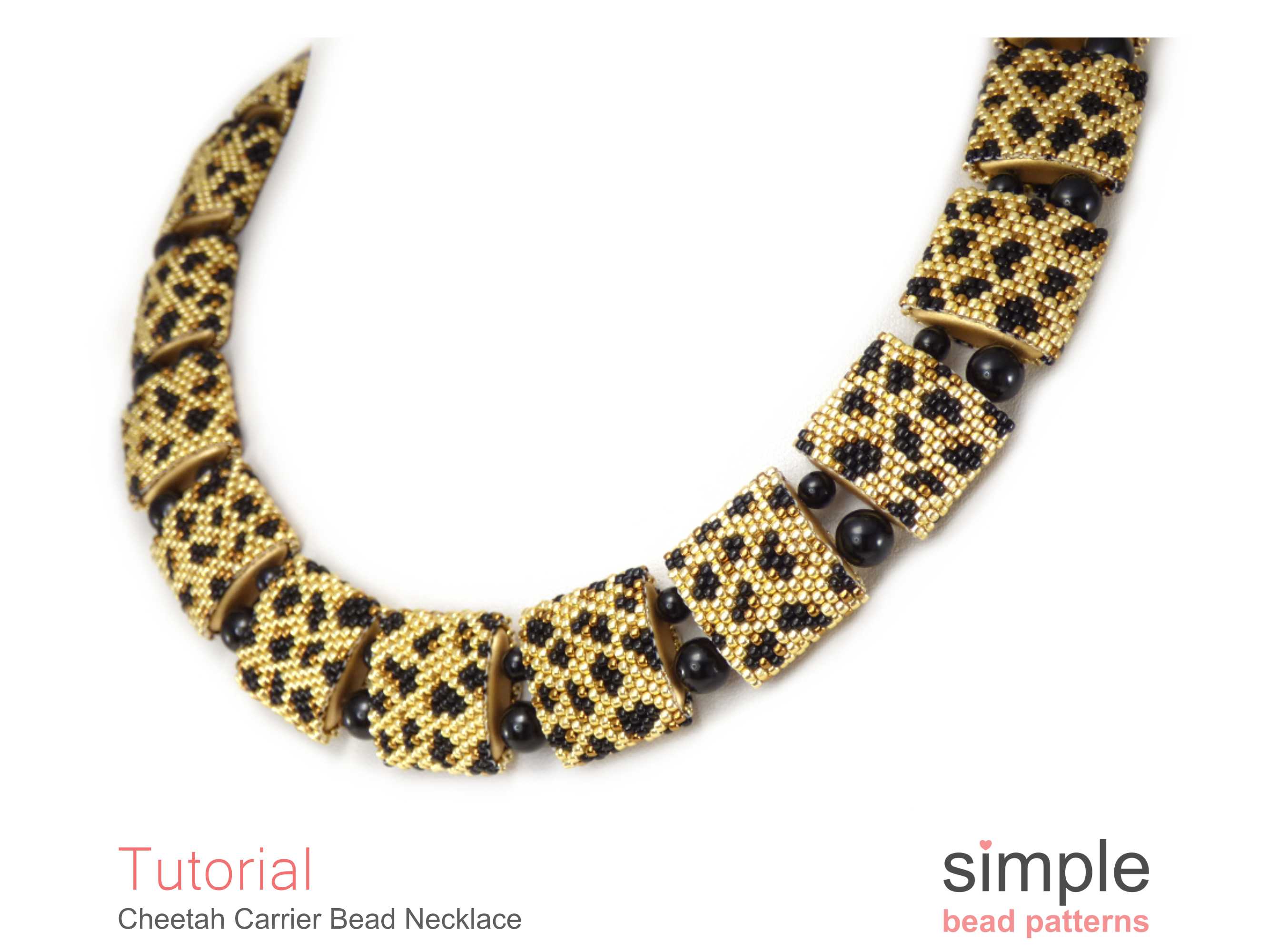 Cheetah Carrier Bead Necklace Pattern – Simple Bead Patterns