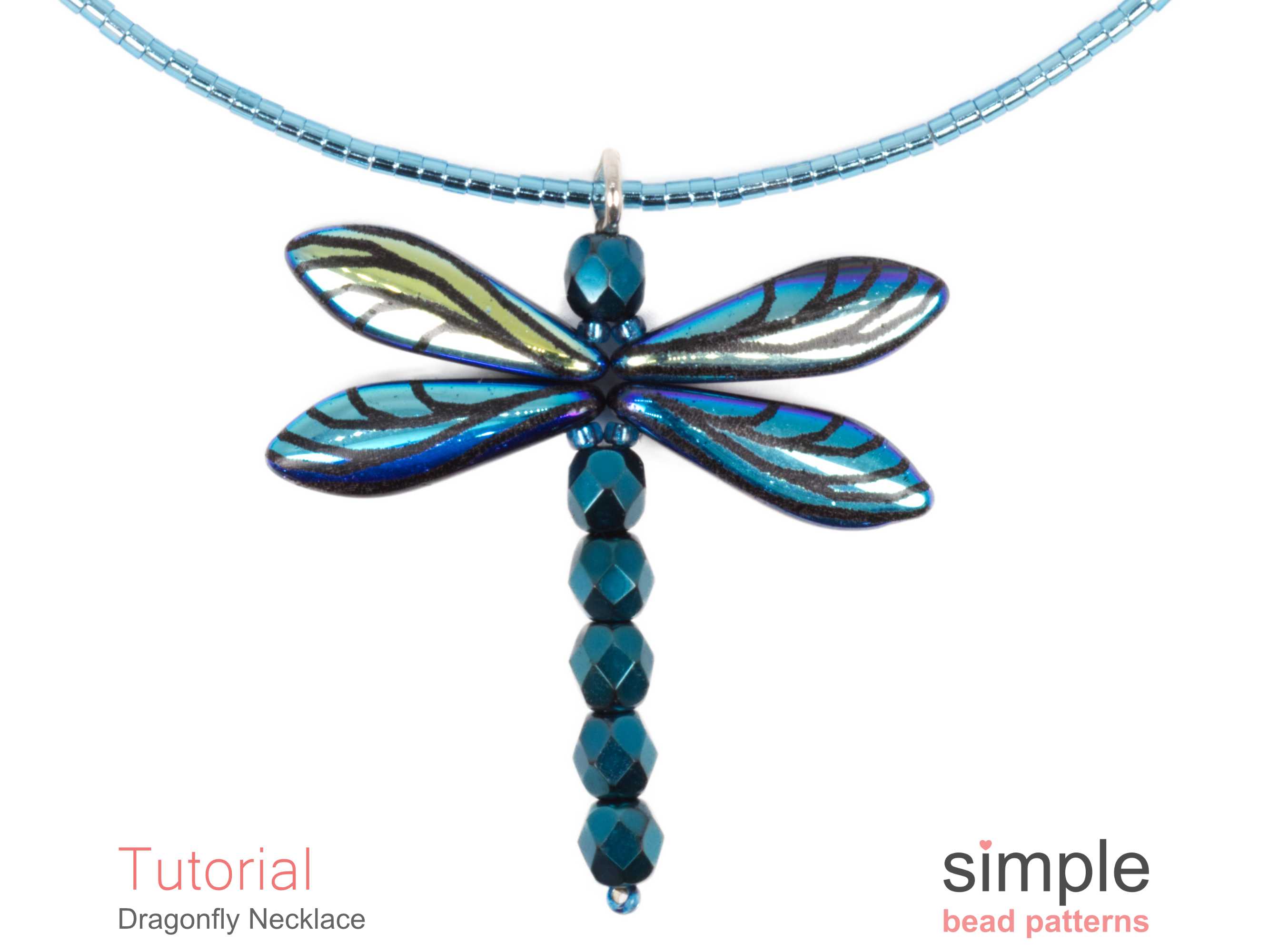 Dragonfly Necklace Beading Pattern – Simple Bead Patterns