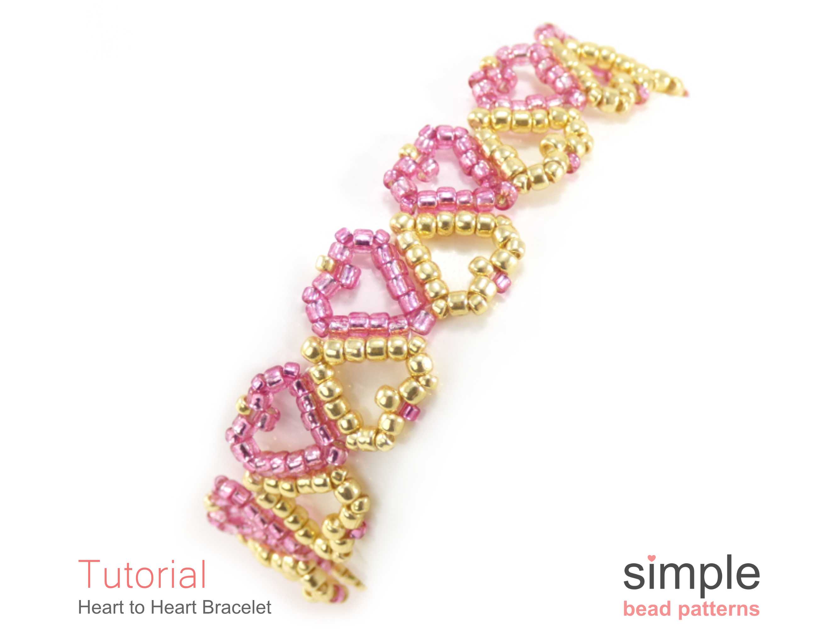 Heart to Heart Bracelet Pattern – Simple Bead Patterns