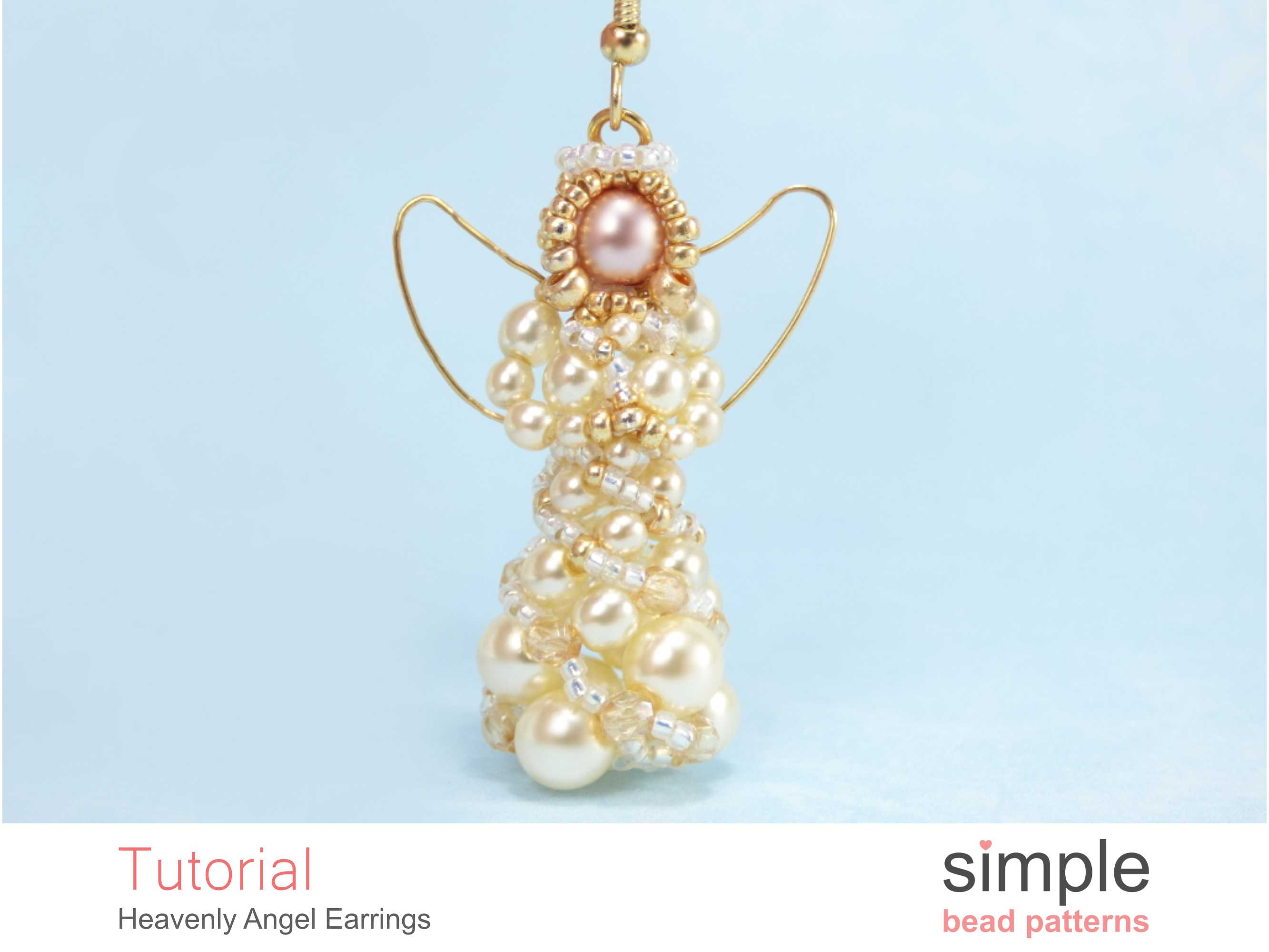 Heavenly Angel Earrings Beading Pattern – Simple Bead Patterns
