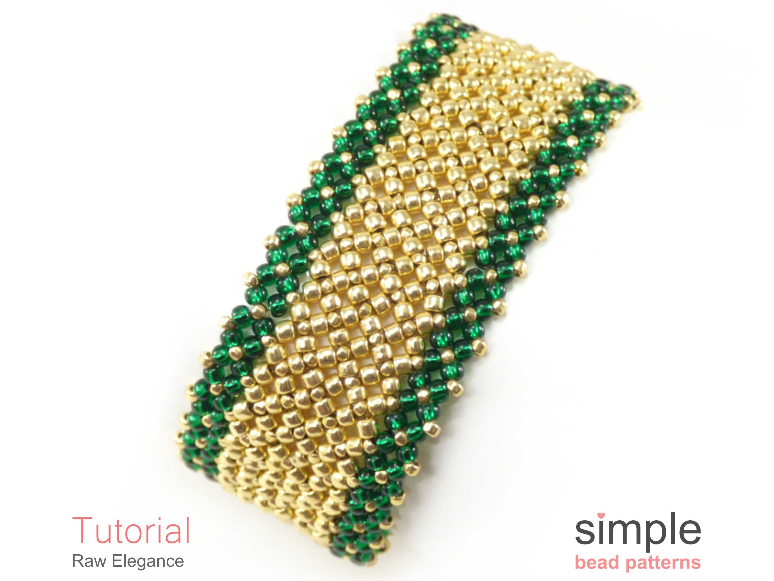 Raw Elegance Bracelet Beading Pattern – Simple Bead Patterns