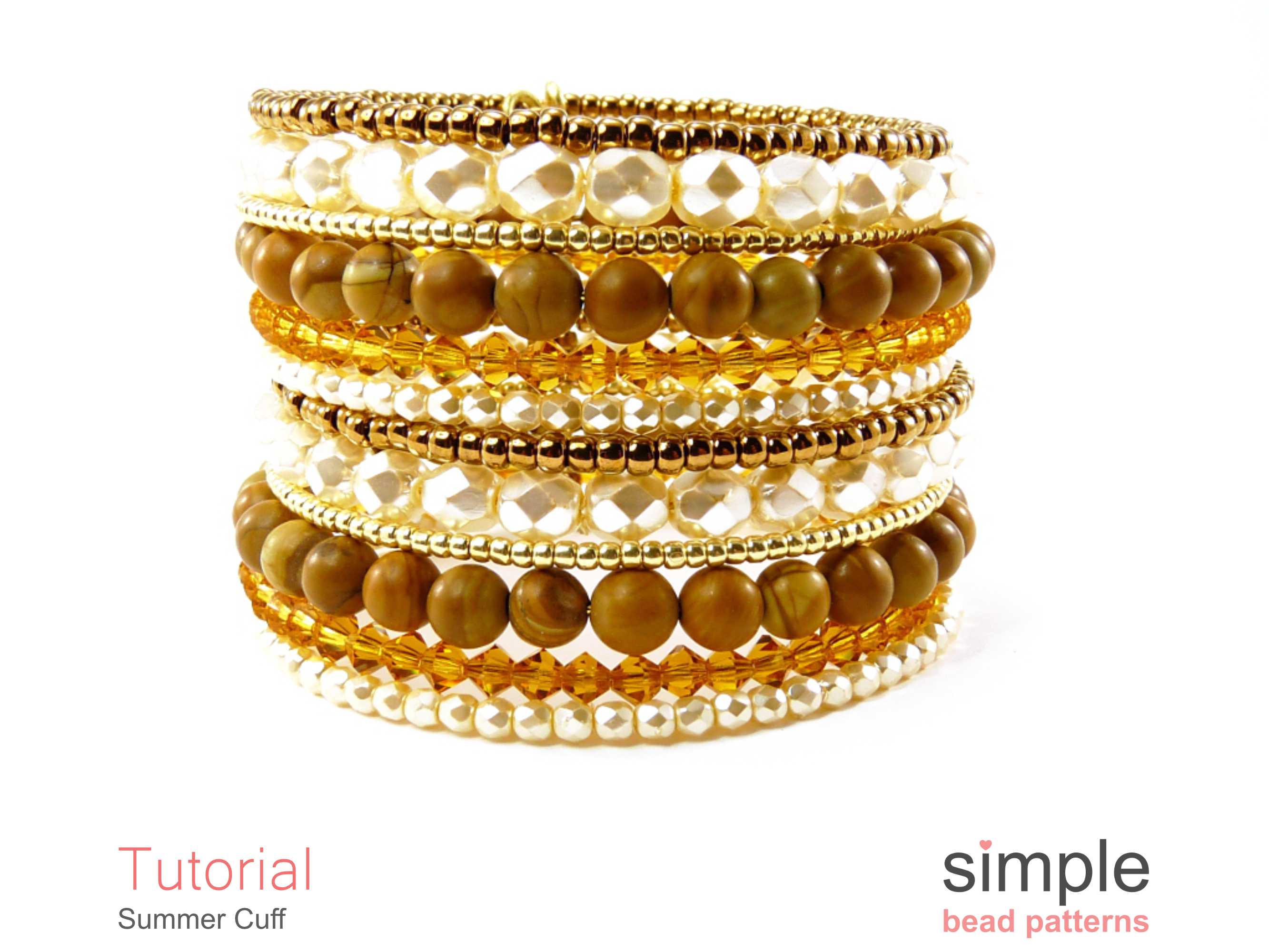 Summer Cuff Bracelet Beading Pattern – Simple Bead Patterns