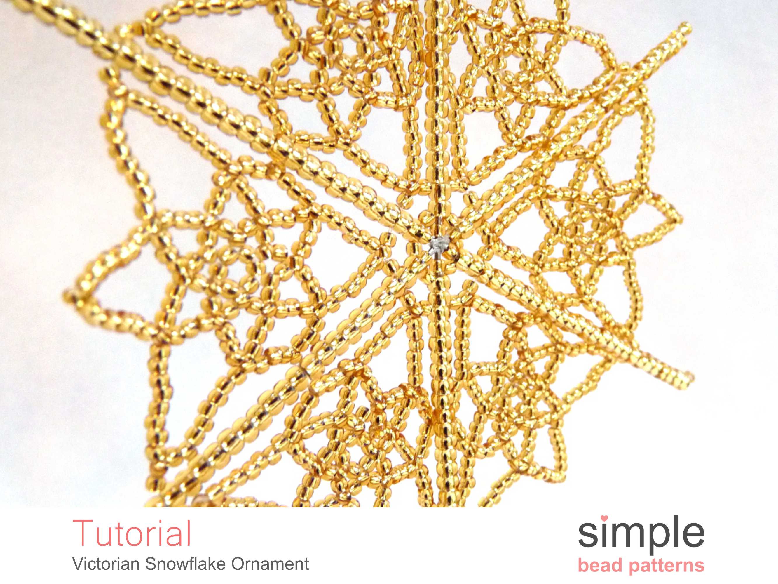 Victorian Snowflake Ornament Beading Pattern – Simple Bead Patterns